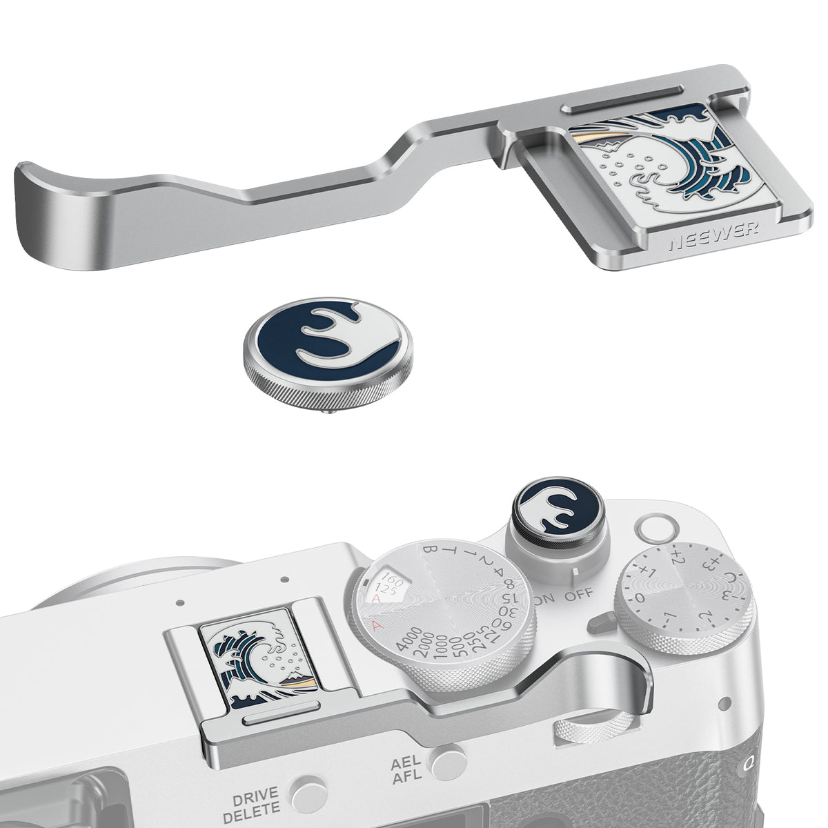 NEEWER CA114/CA109 Thumb Grip & Shutter Button Cap Set for X100V/X100VI ...