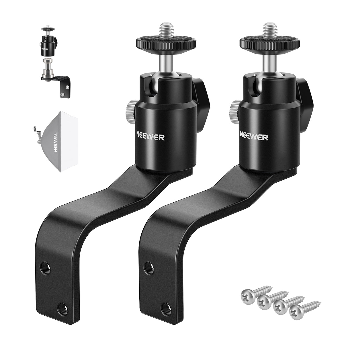 NEEWER TS007 2 Pack E Type Wall Ceiling Mount - NEEWER