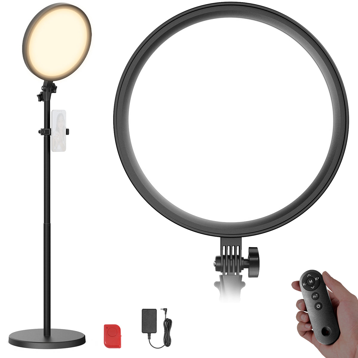 NEEWER BR13 12" 24W Full Screen Ring Light Kit